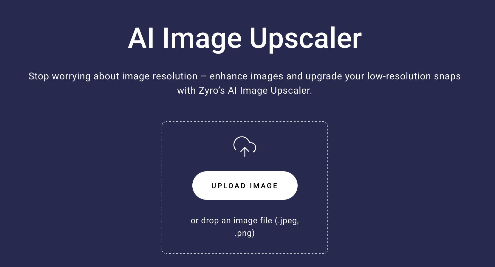 Zyro Image Upscaler - AI Tools BunnyPixel